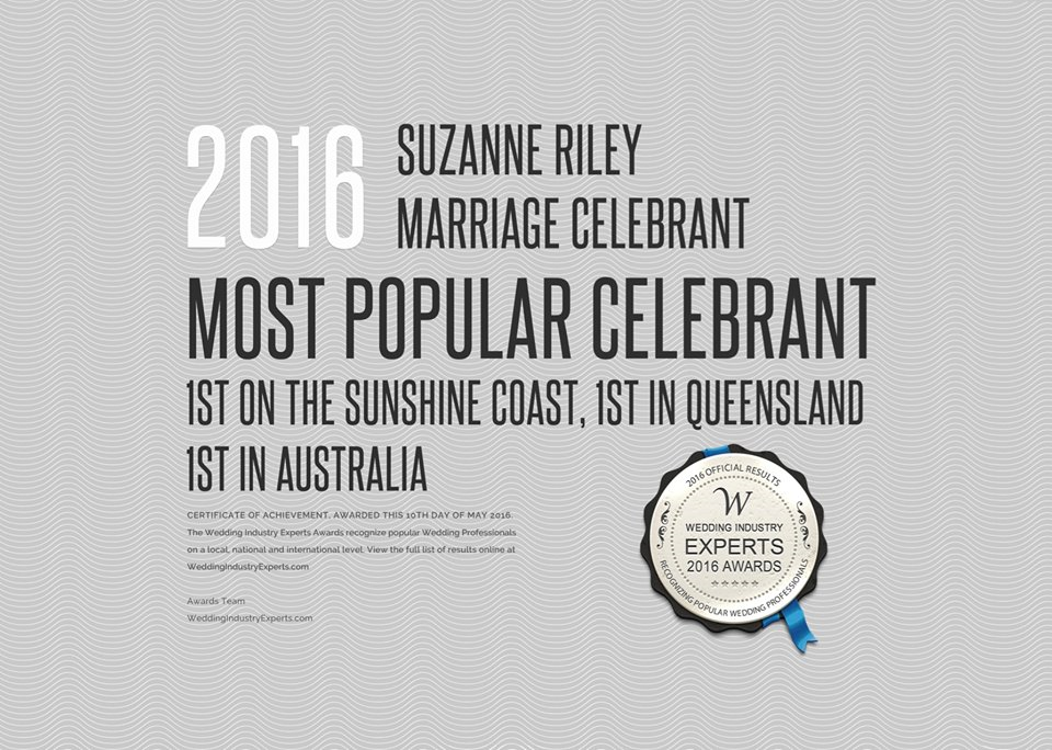 Suzanne Riley Marriage Celebrant - Marriage Celebrants Mountain Creek ...