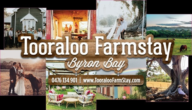 Byron Bay Magical Tooraloo Farm Stay! - Wedding Venues Byron Bay | Easy ...